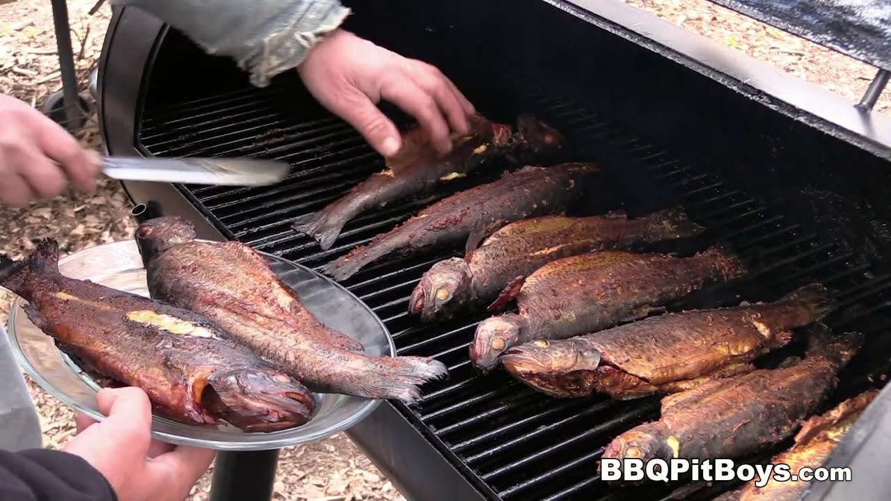 How do you smoke fish on a gas grill?