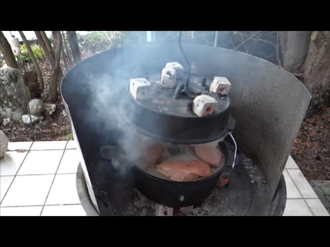 How do you smoke in a Dutch oven?