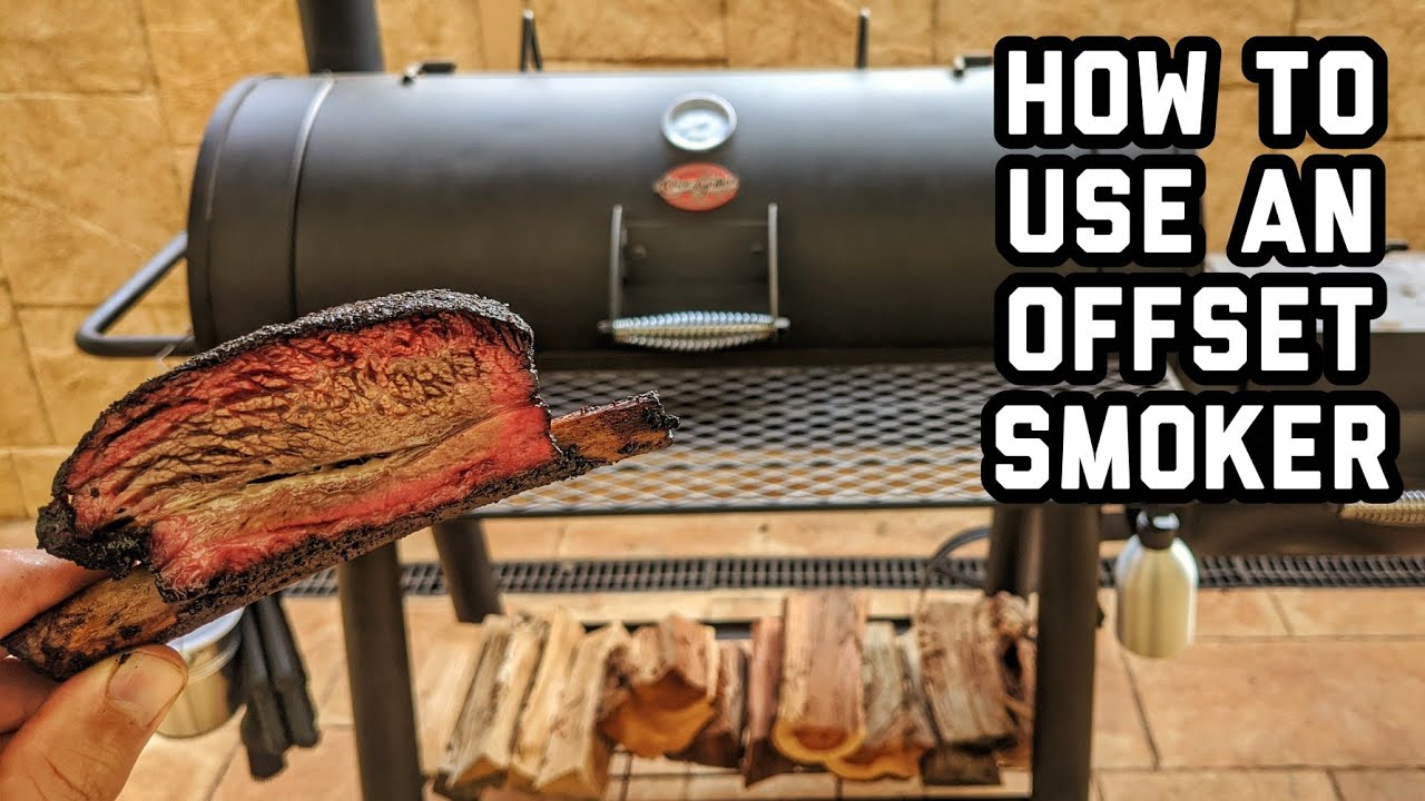 How do you smoke meat with an offset smoker?