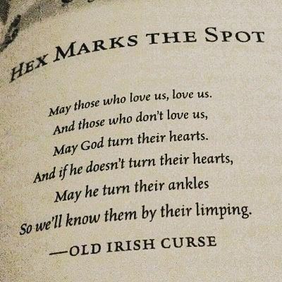 How do you spell curse in Irish?