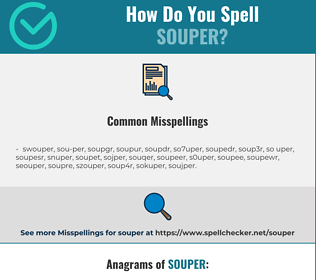 How do you spell Souper?