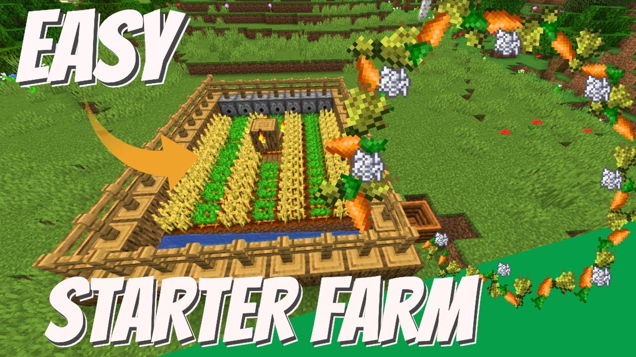 How do you start a farm in Minecraft?