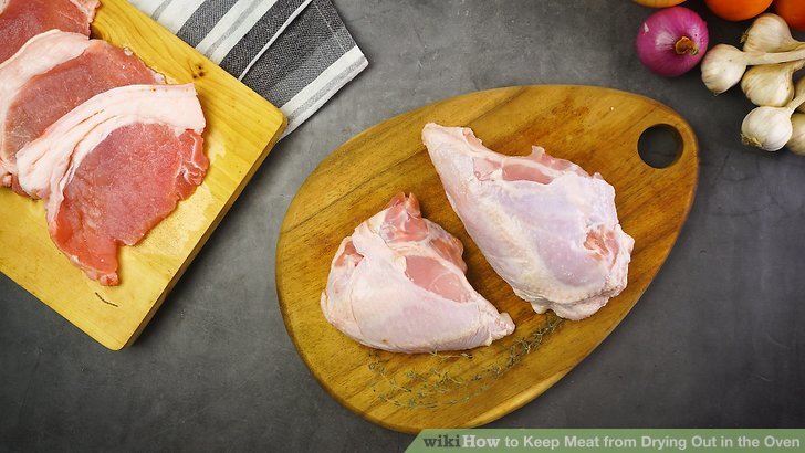 How do you stop meat from drying out in the oven?