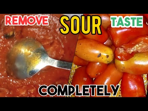 How do you stop tomato stew from sour?