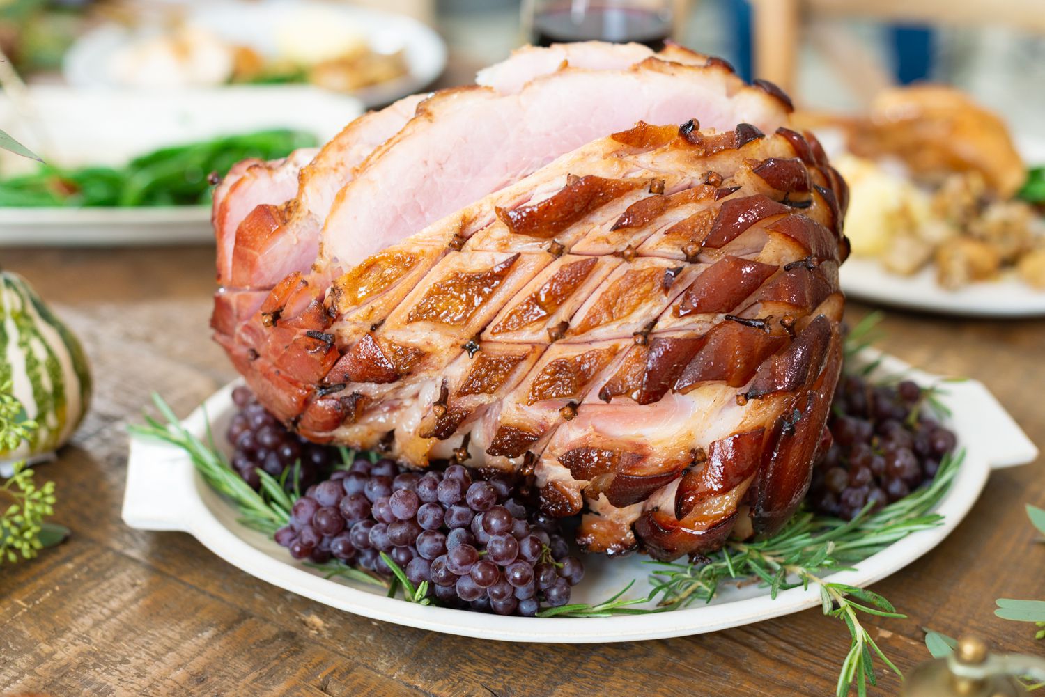 How do you store ham after baking?