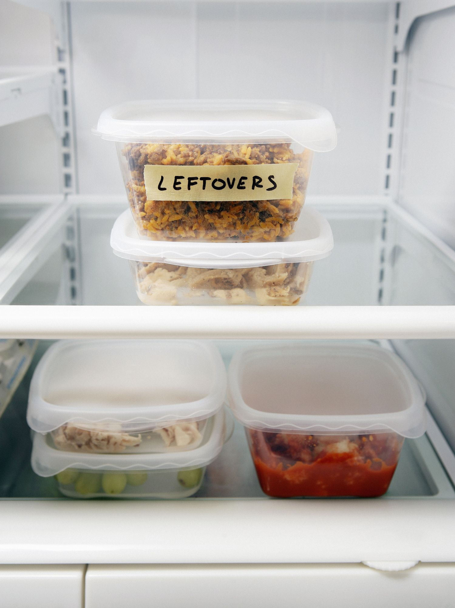 How do you store leftover foods at home?