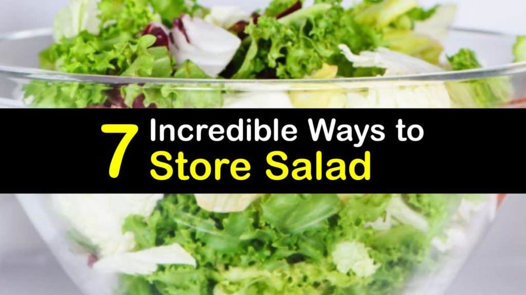 How do you store leftover salad with dressing on fresh?