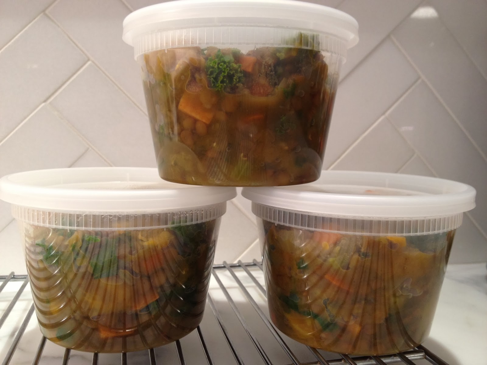 How do you store leftover soup in the fridge?