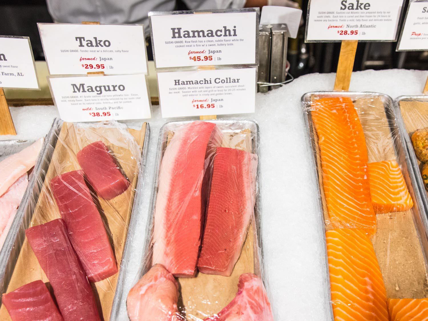 How do you store raw fish for sushi?