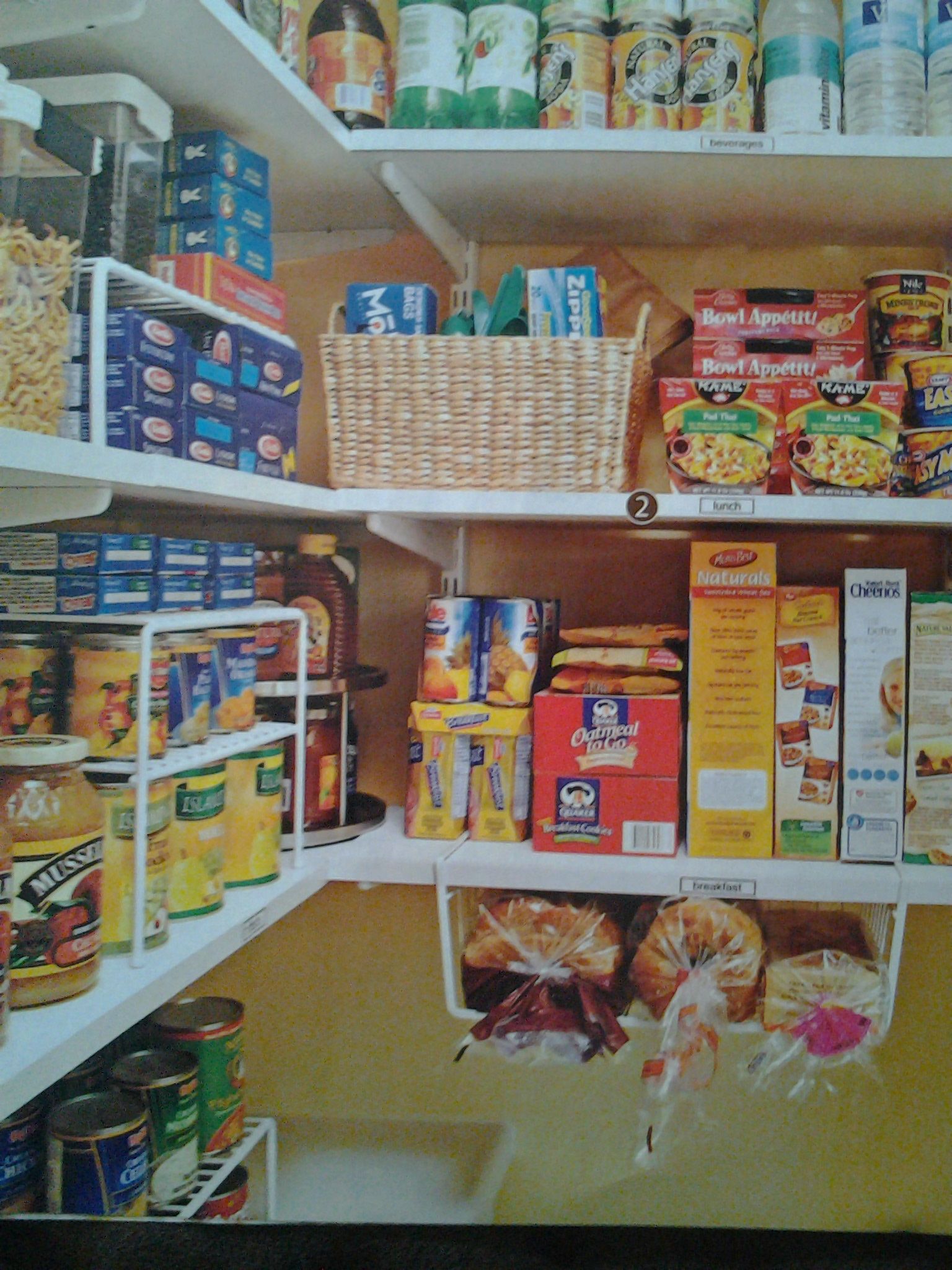 How do you store taco shells in the pantry?