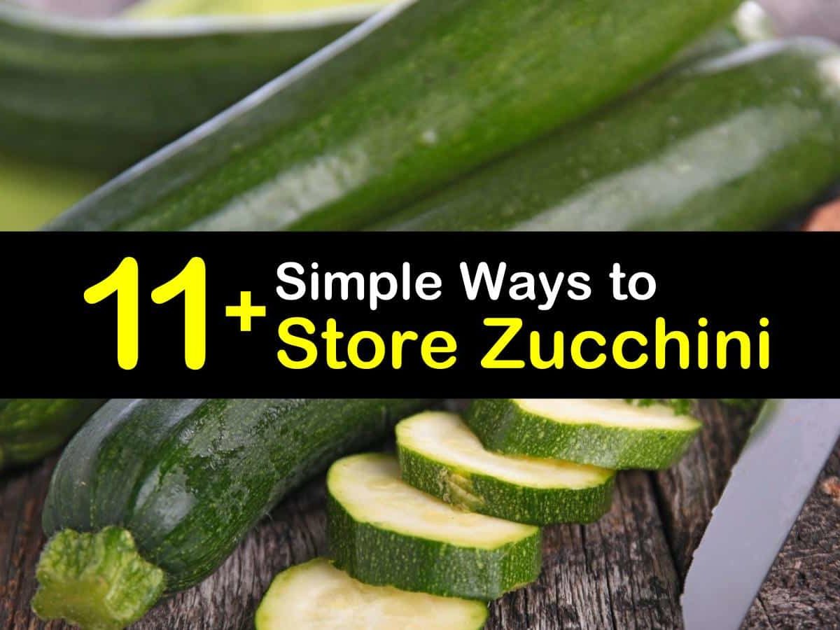 How do you store zucchini long term?