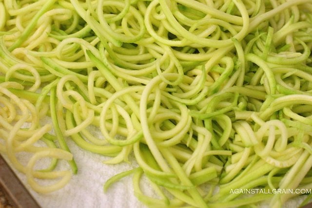 How do you sweat out zoodles?