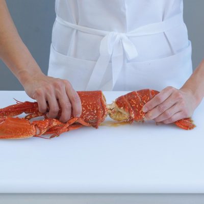 How do you take the meat out of a cooked lobster?