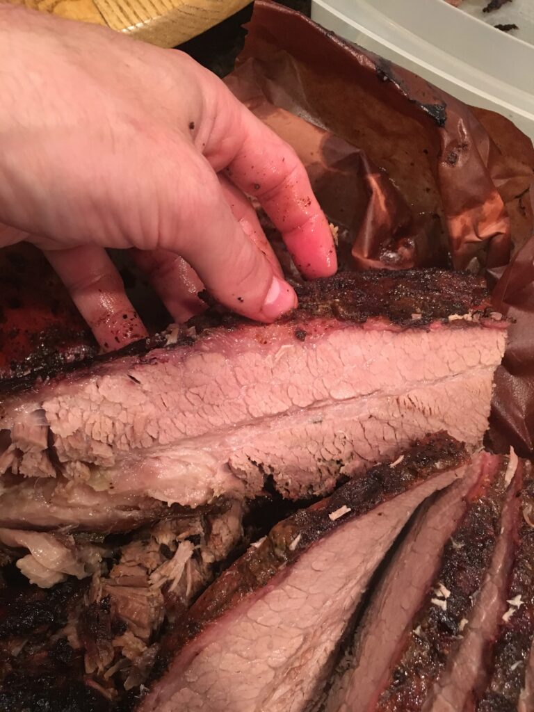 How do you tell if brisket is over or undercooked?