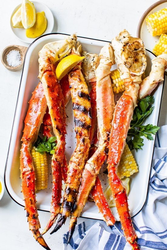 How do you tell if grilled crab legs are done?