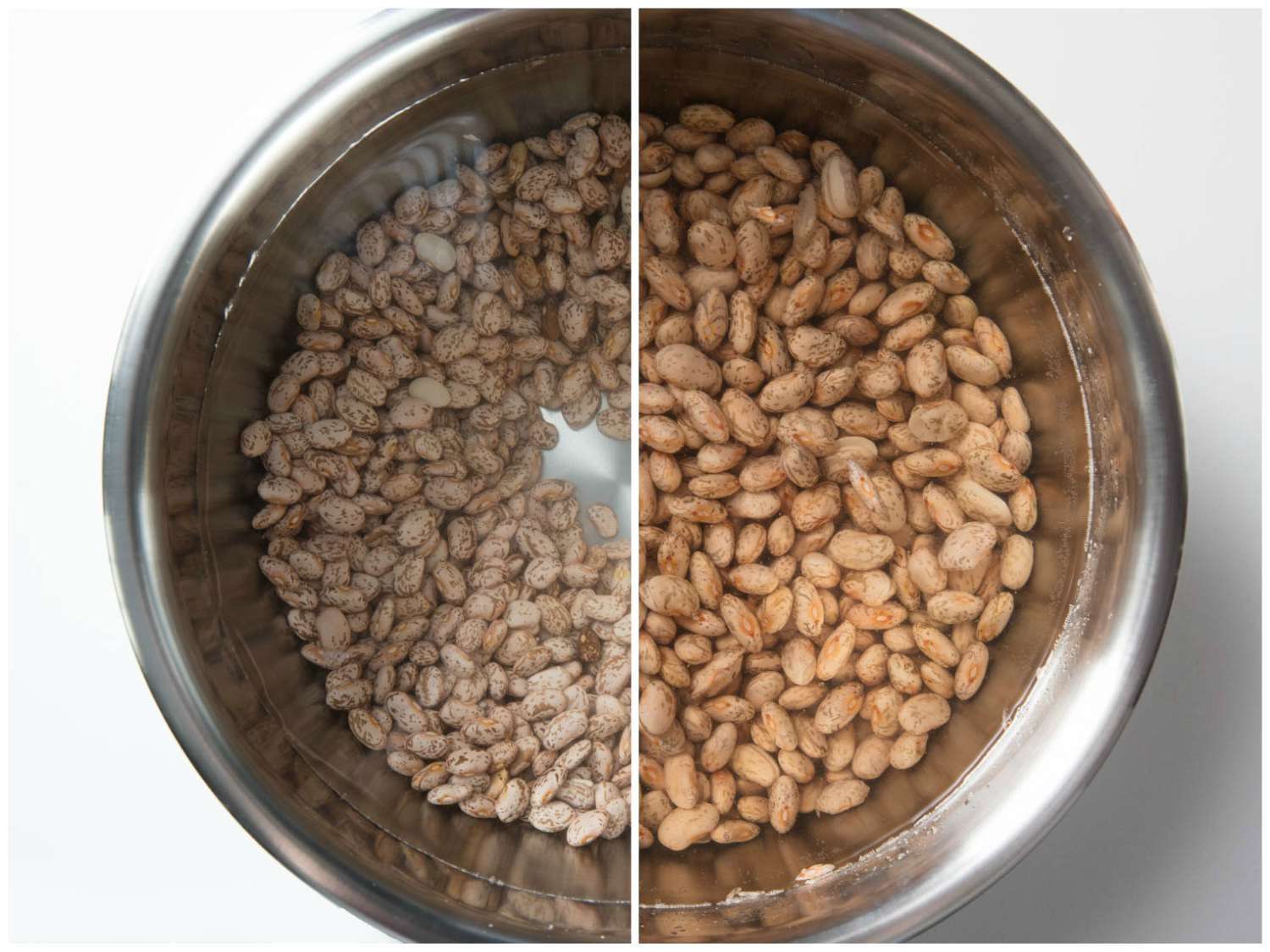 How do you tell if soaked beans are spoiled?