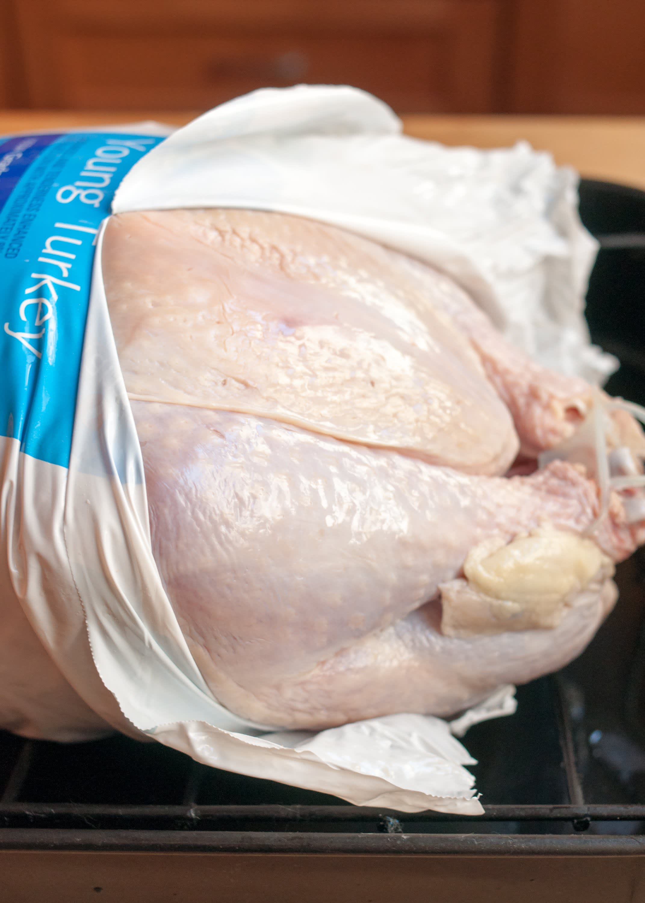 How do you thaw a turkey before brining?