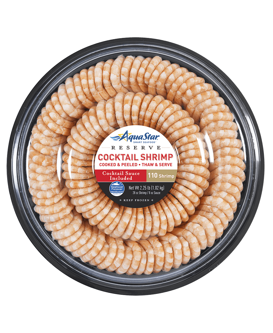 How do you thaw cooked shrimp rings?