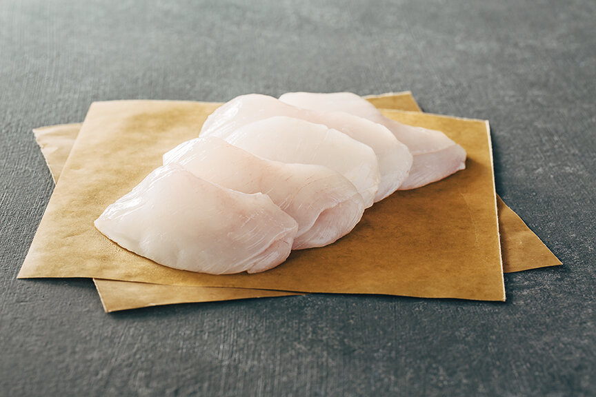 How do you thaw frozen halibut cheeks?