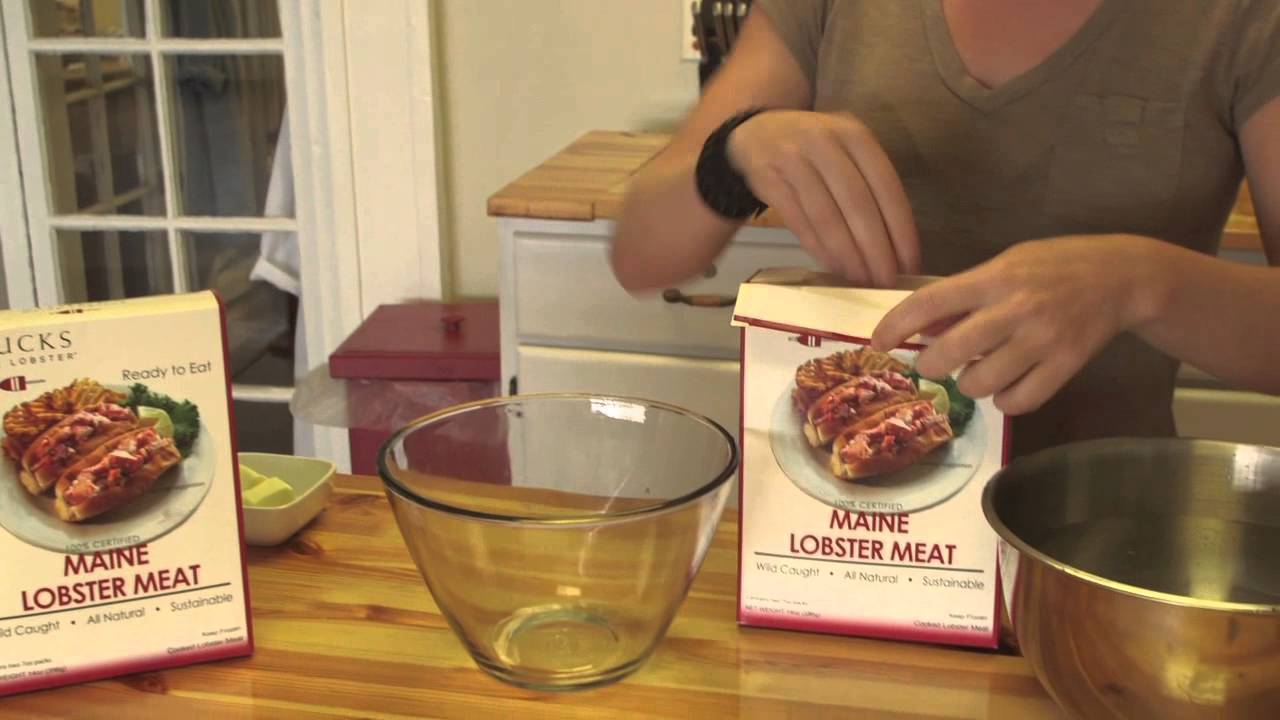 How do you thaw frozen lobster meat?