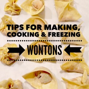 How do you thaw frozen wontons?