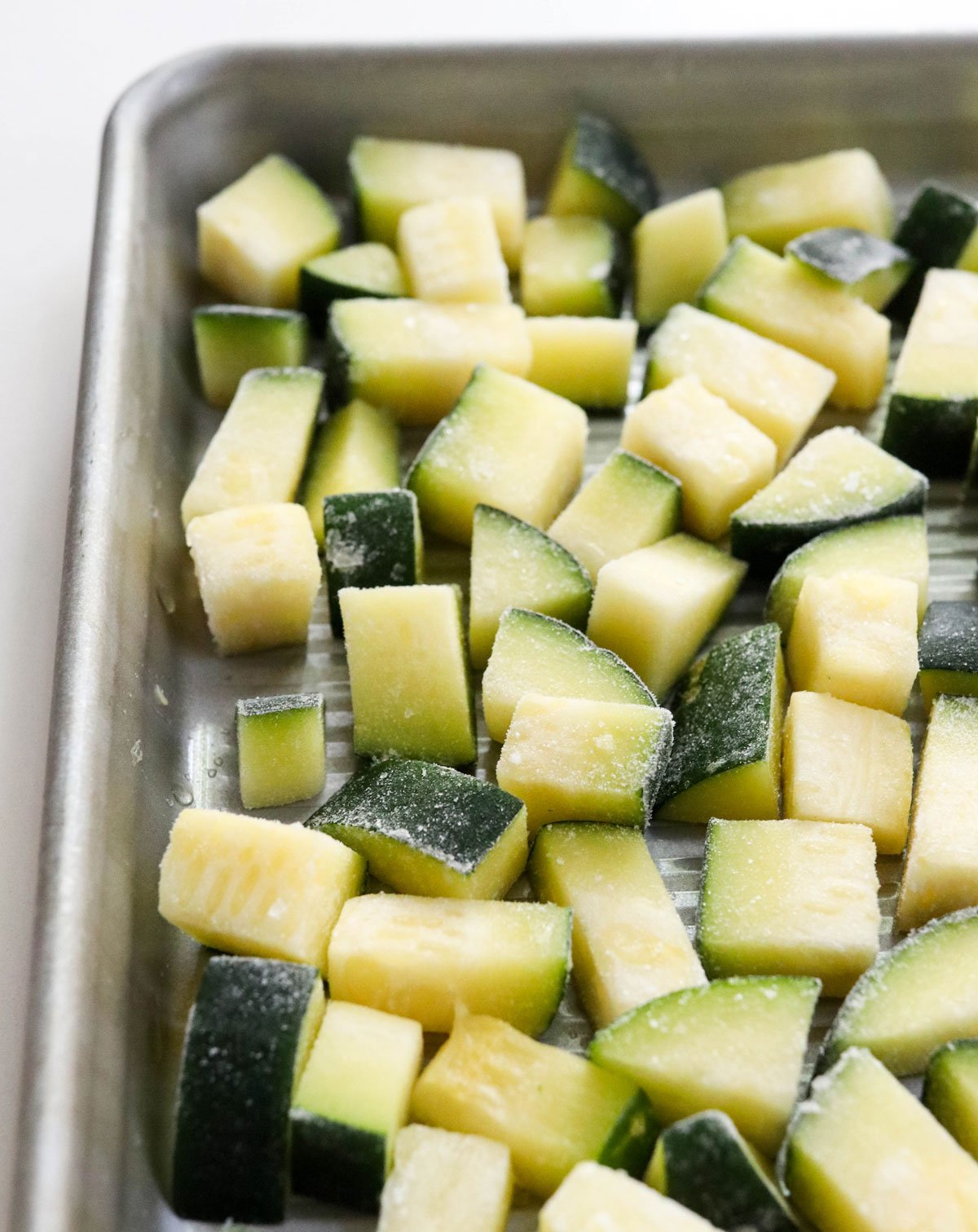 How do you thaw frozen zucchini?