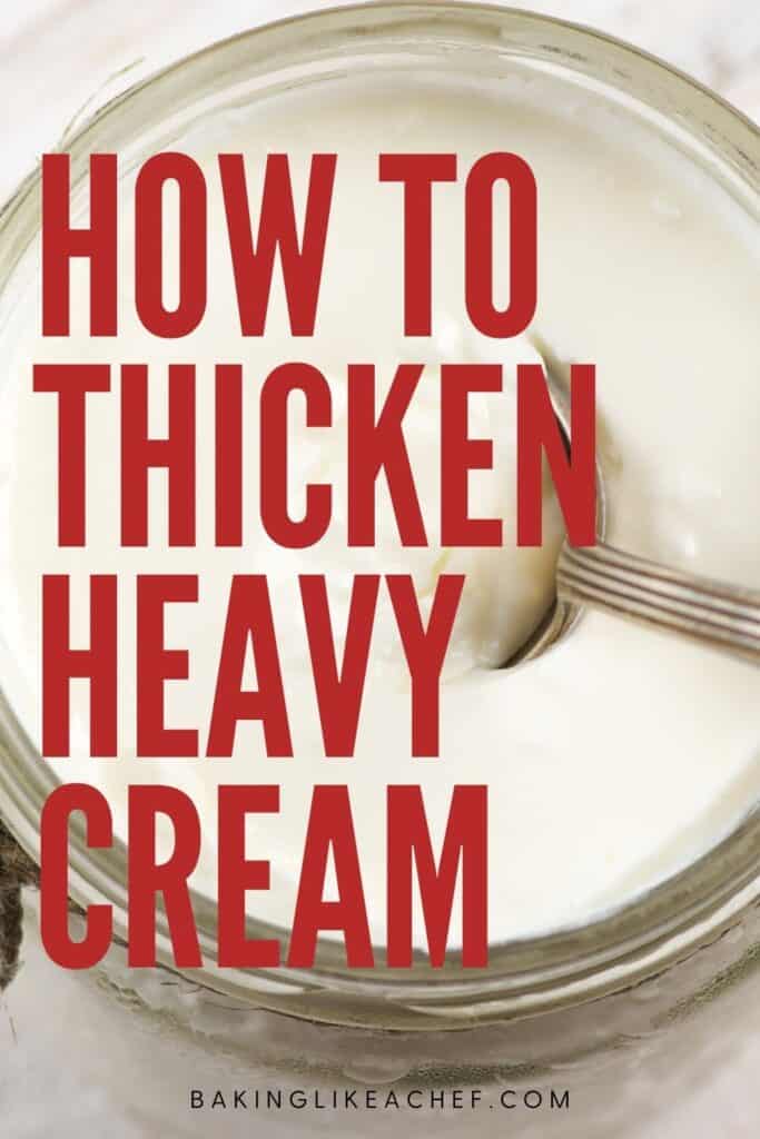 How do you thicken a sauce with heavy cream?