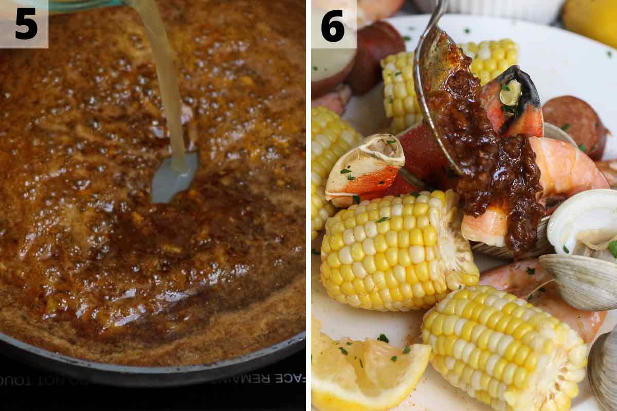 How do you thicken a seafood boil?