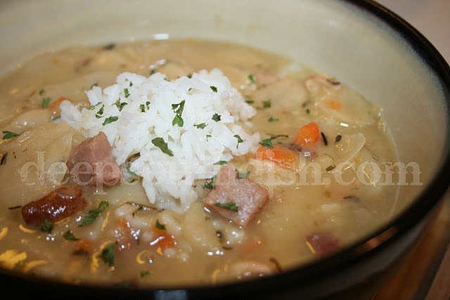 How do you thicken beans for soup?