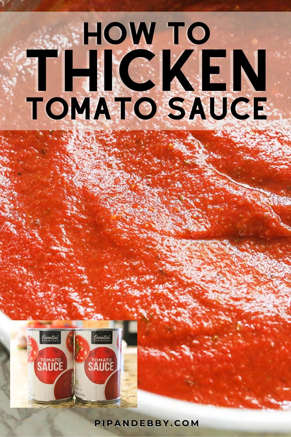How do you thicken canned tomatoes?