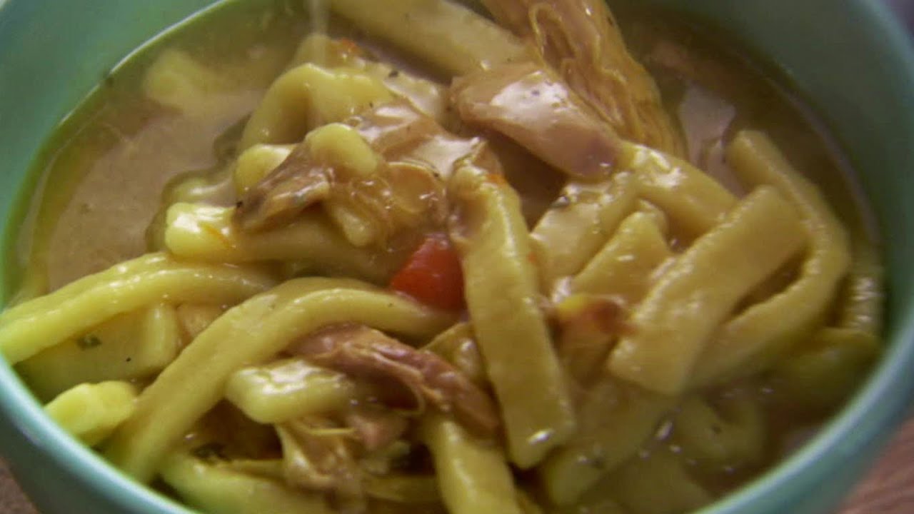 How do you thicken chicken and noodles?