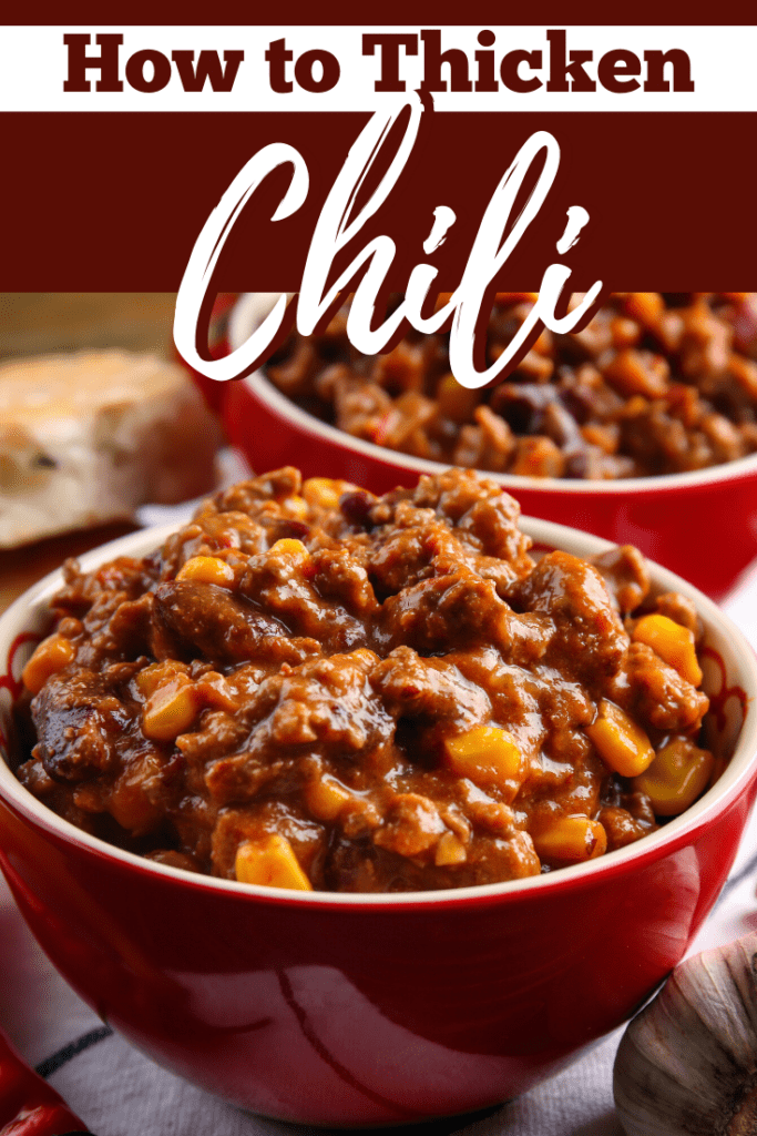 How do you thicken chili with flour and water?