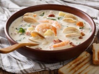 How do you thicken fish chowder?