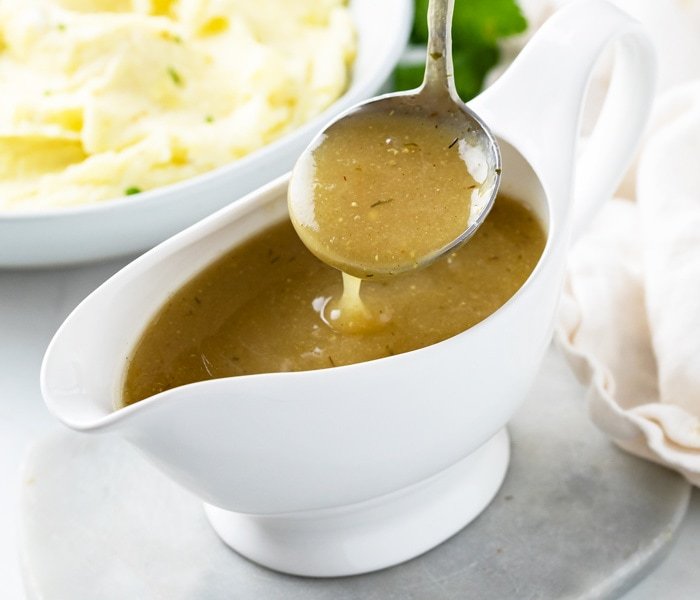 How do you thicken gravy like sauce in chicken soup?