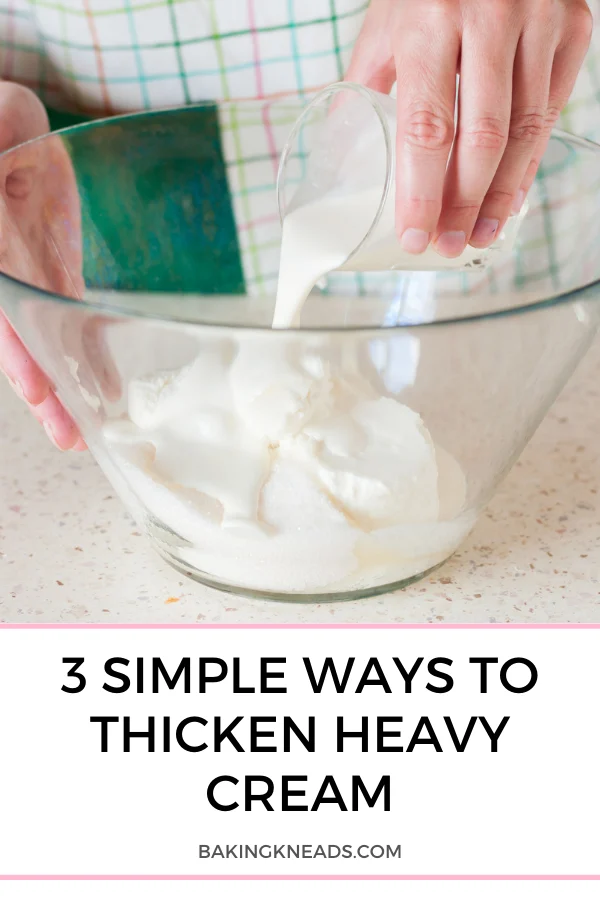 How do you thicken heavy cream in soup?