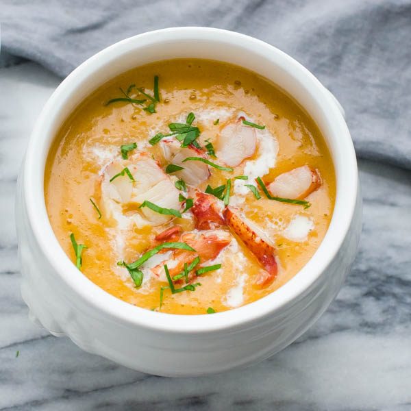 How do you thicken lobster bisque with rice?