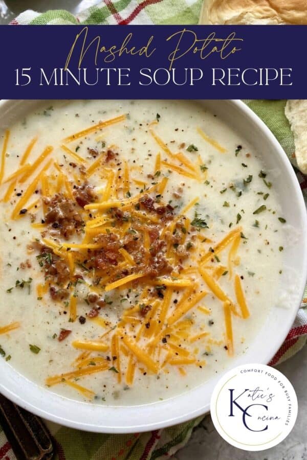 How do you thicken mashed potato soup?