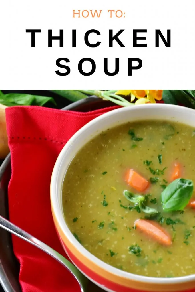 How do you thicken soup in a soup maker?