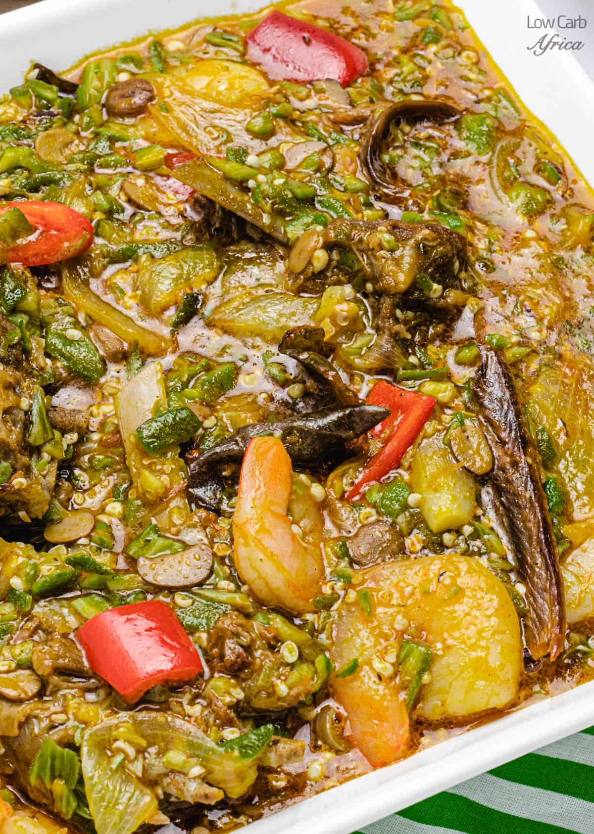 How do you thicken watery okra soup?