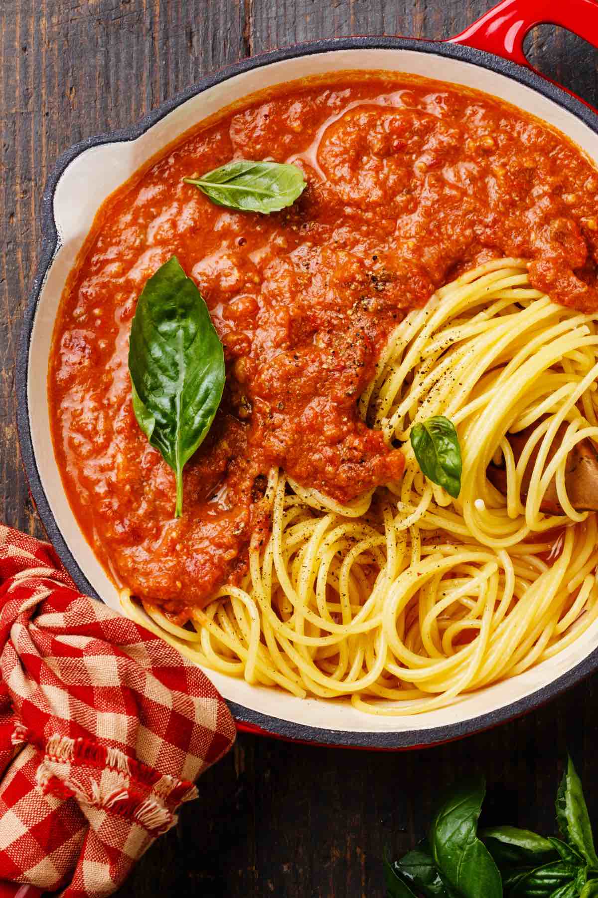 How do you thicken watery spaghetti sauce?