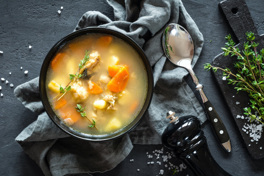 How do you tone down salt in soup?