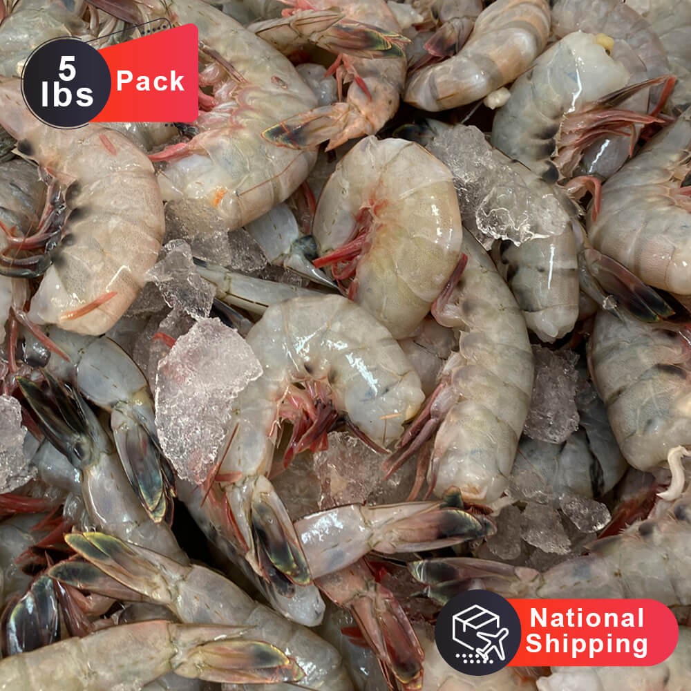 How do you travel with fresh shrimp?