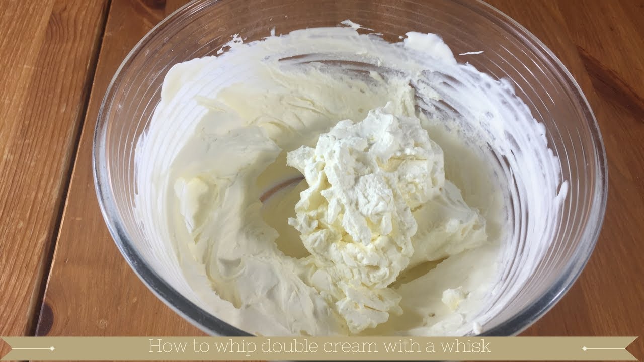 How do you turn double cream into thickened cream?