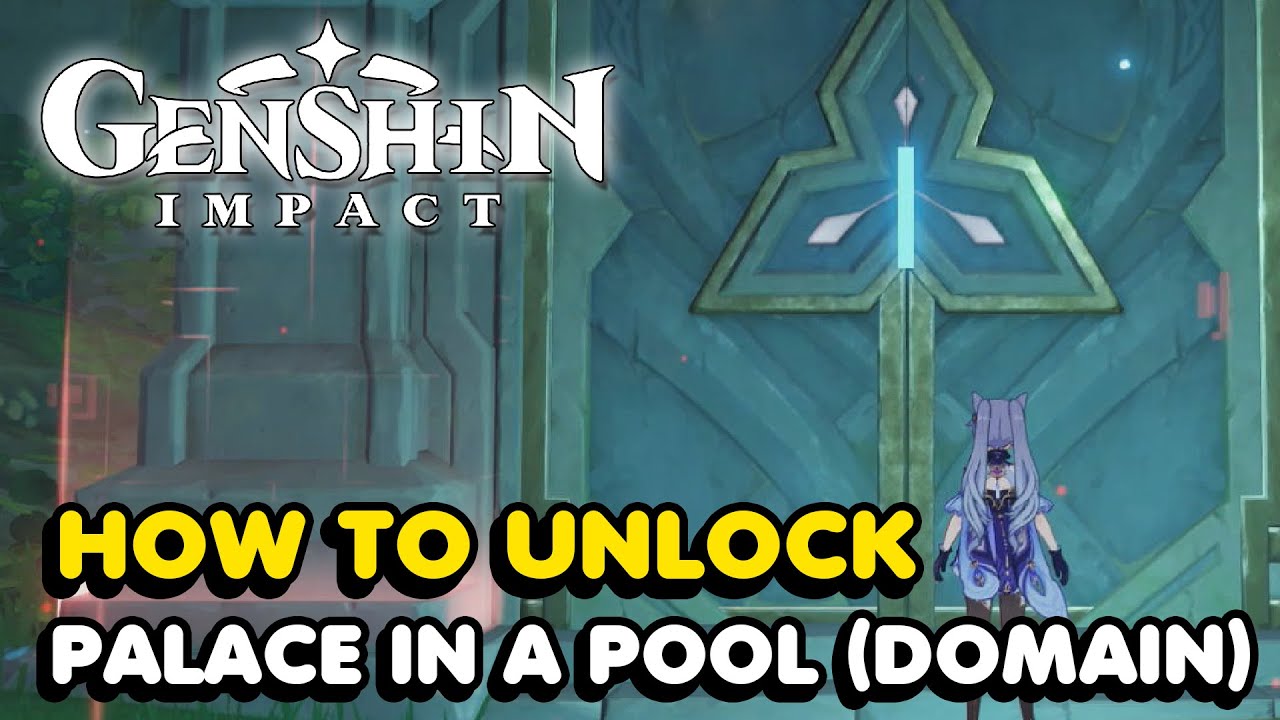 How do you unlock the domain in Inazuma Palace pool?