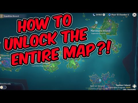 How do you unlock the Inazuma map?