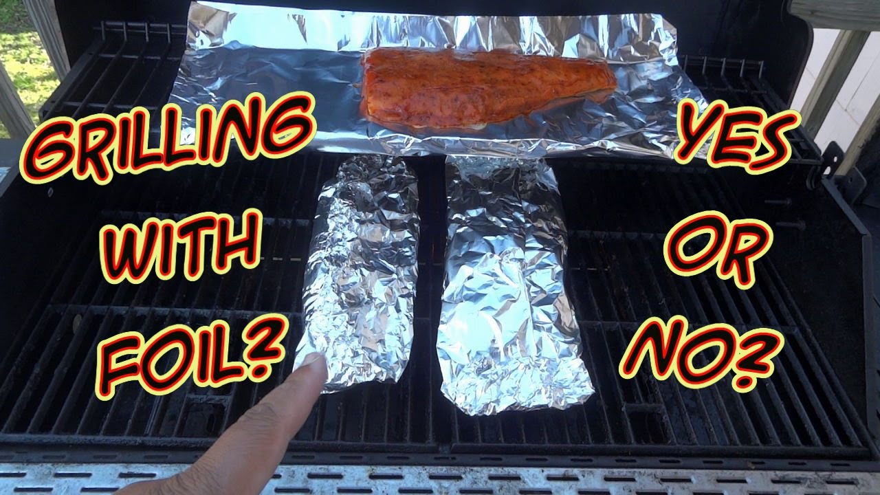 How do you use Aluminium foil on a BBQ?