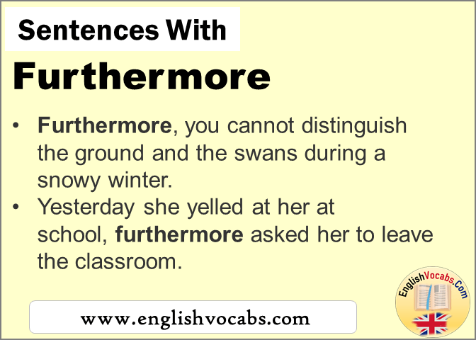 How do you use furthermore in a sentence?