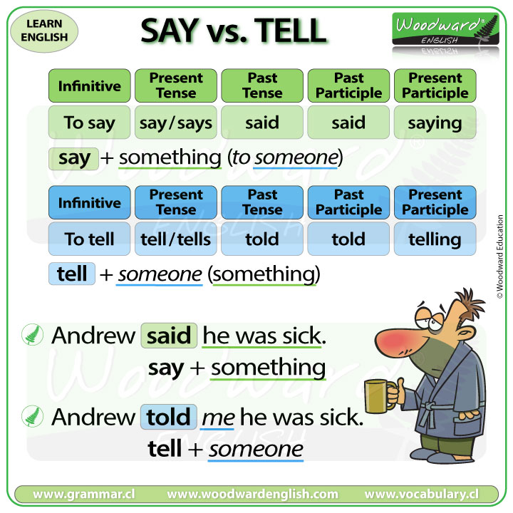 How do you use say and said in a sentence?