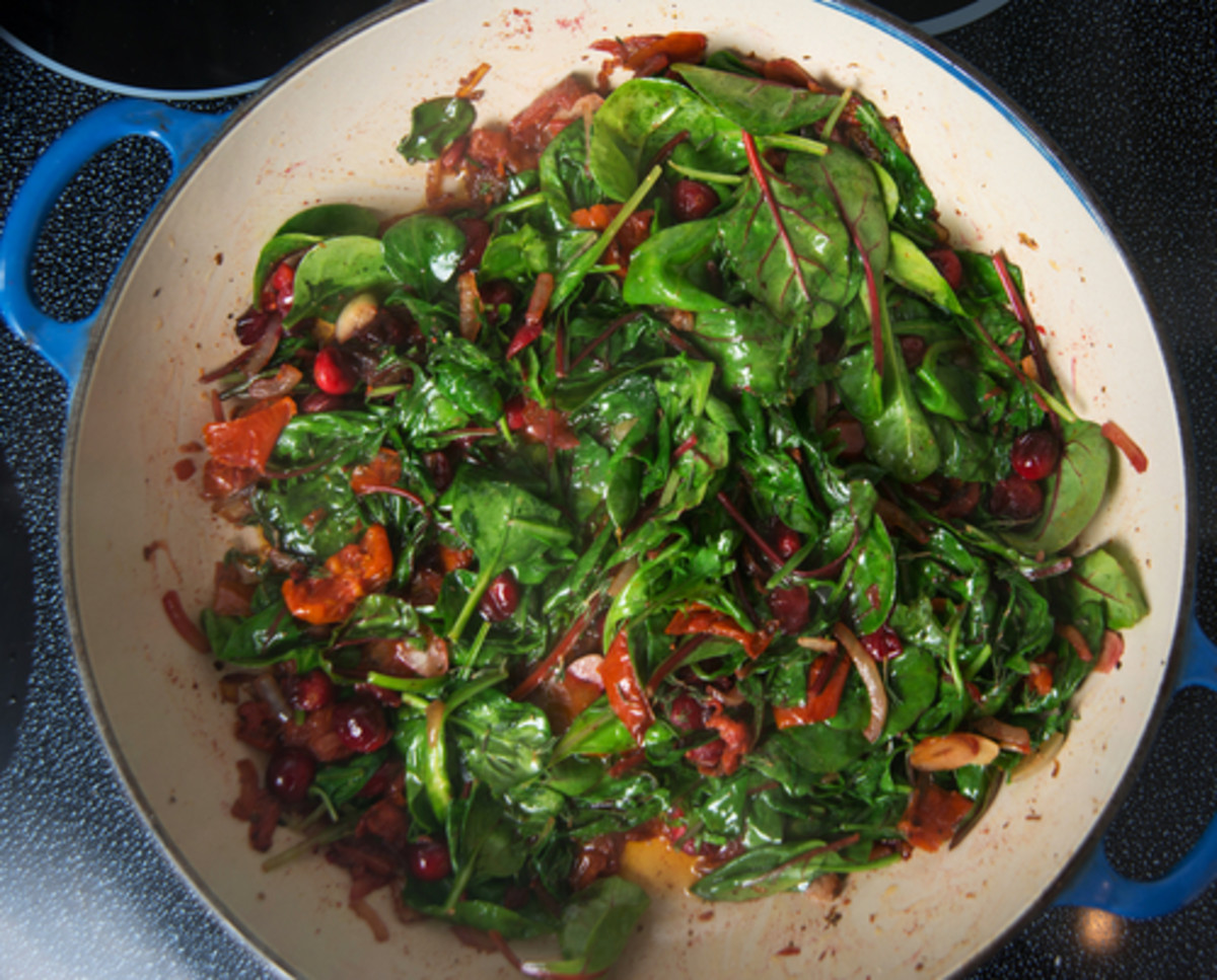 How do you use wilted salad greens?