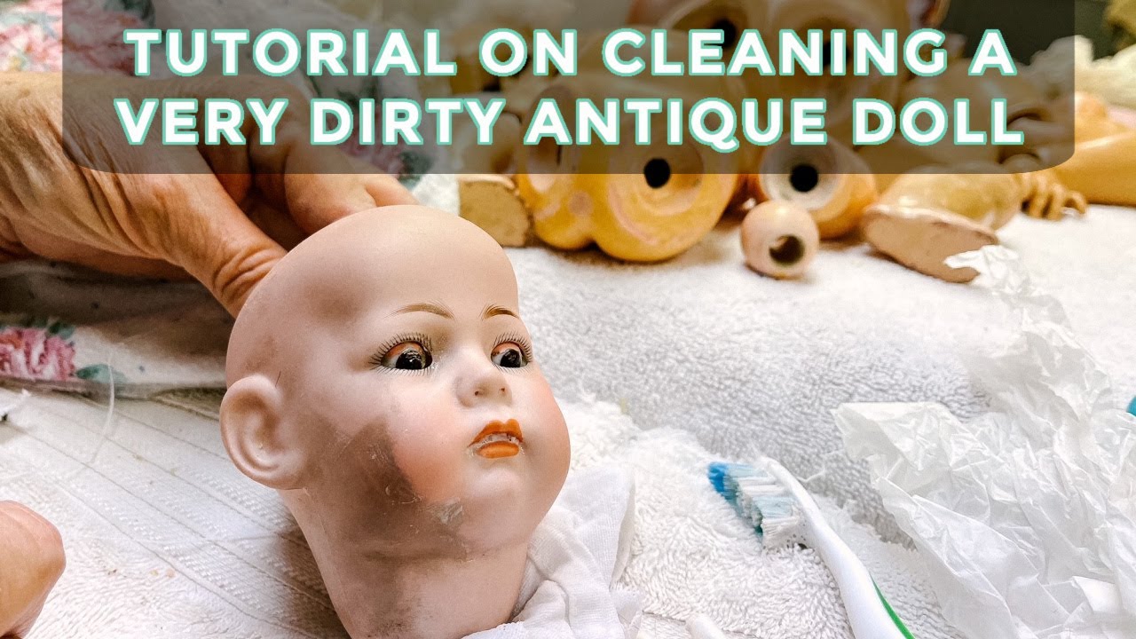 How do you wash a bisque doll face?
